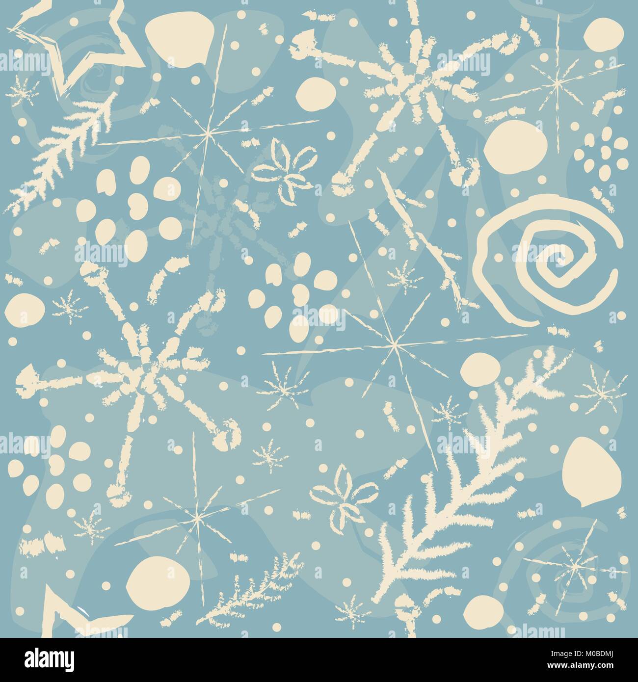 Beautiful seamless repeating winter pattern. Vector Illustration Stock ...