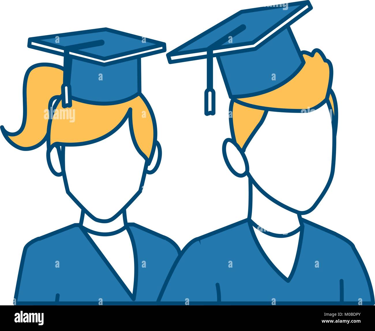 Students in graduation avatar Stock Vector Image & Art - Alamy