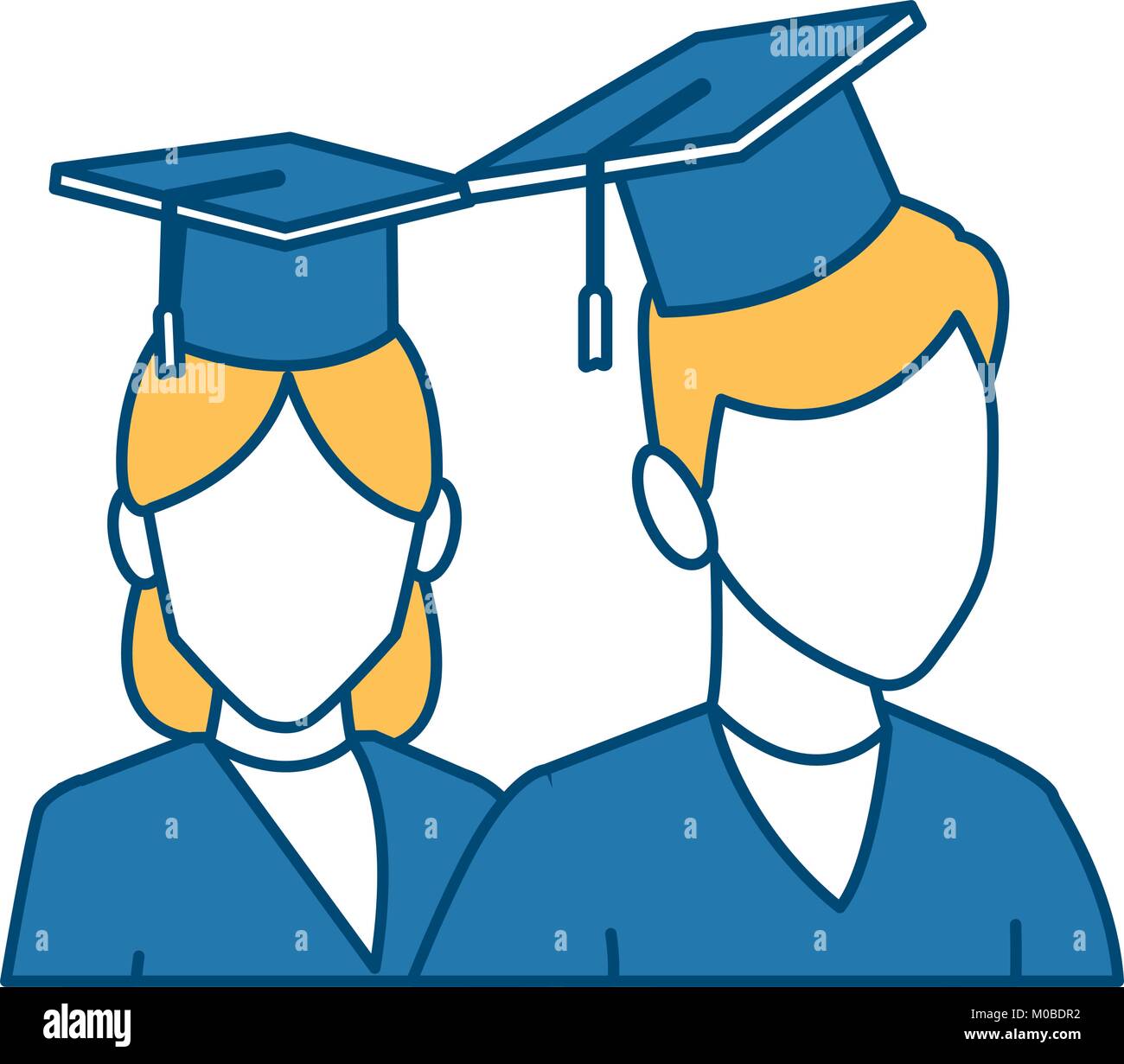 Students in graduation avatar Stock Vector Image & Art - Alamy