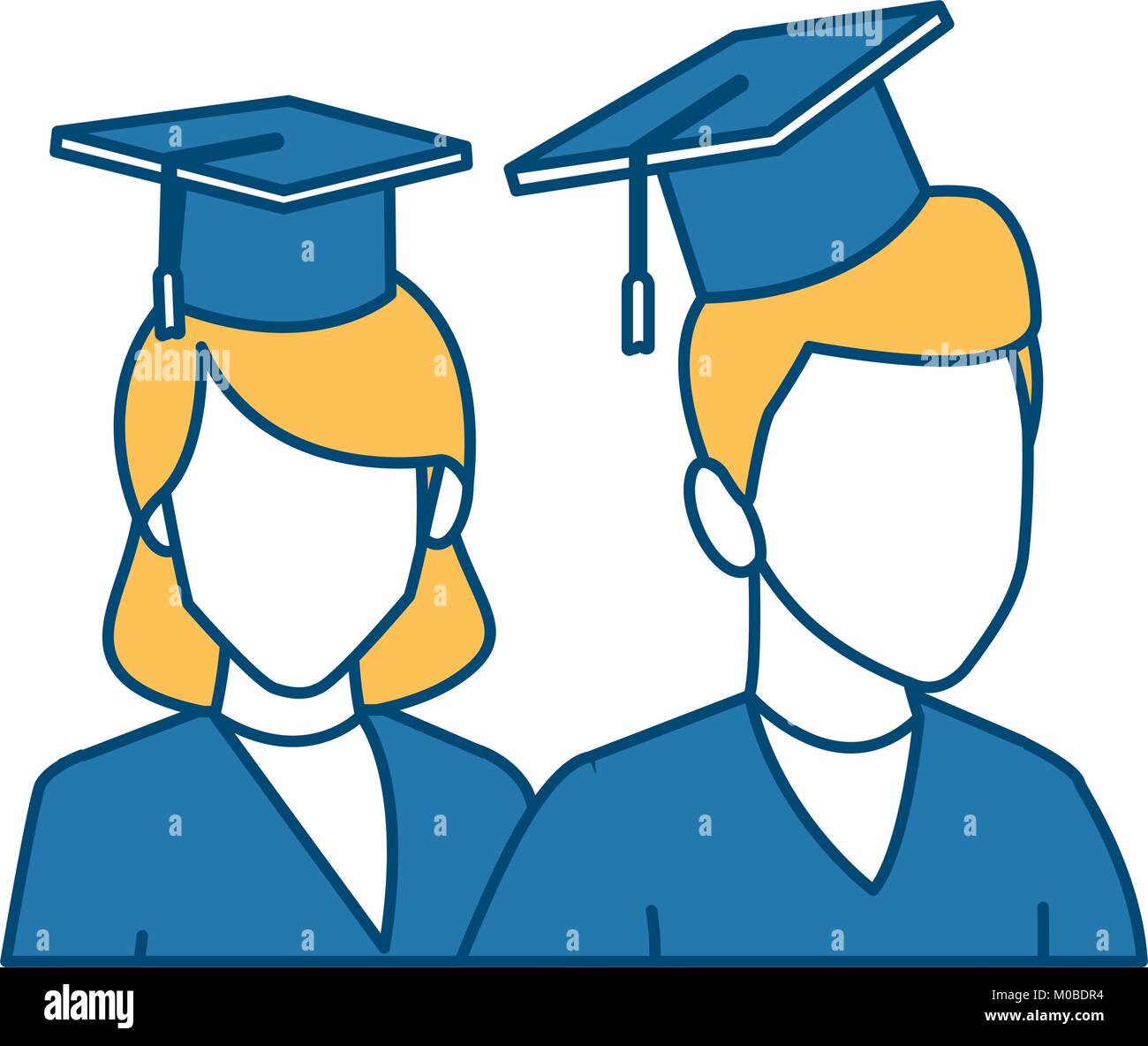 Students in graduation avatar Stock Vector Image & Art - Alamy