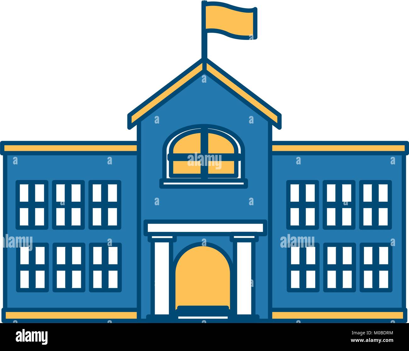 School building isolated Stock Vector Image & Art - Alamy
