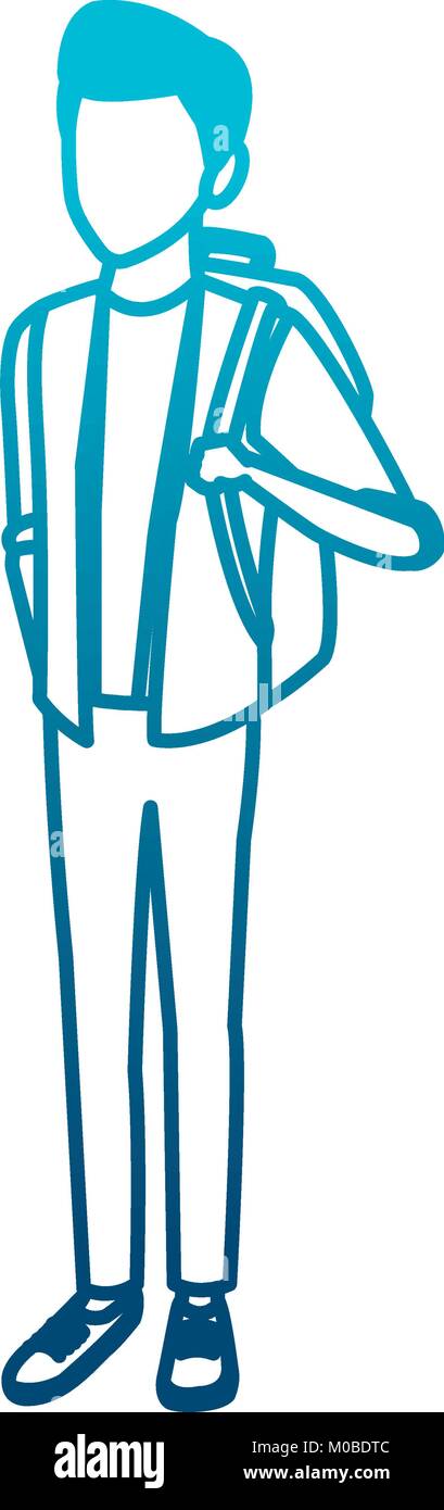 Young man student cartoon Stock Vector Image & Art - Alamy