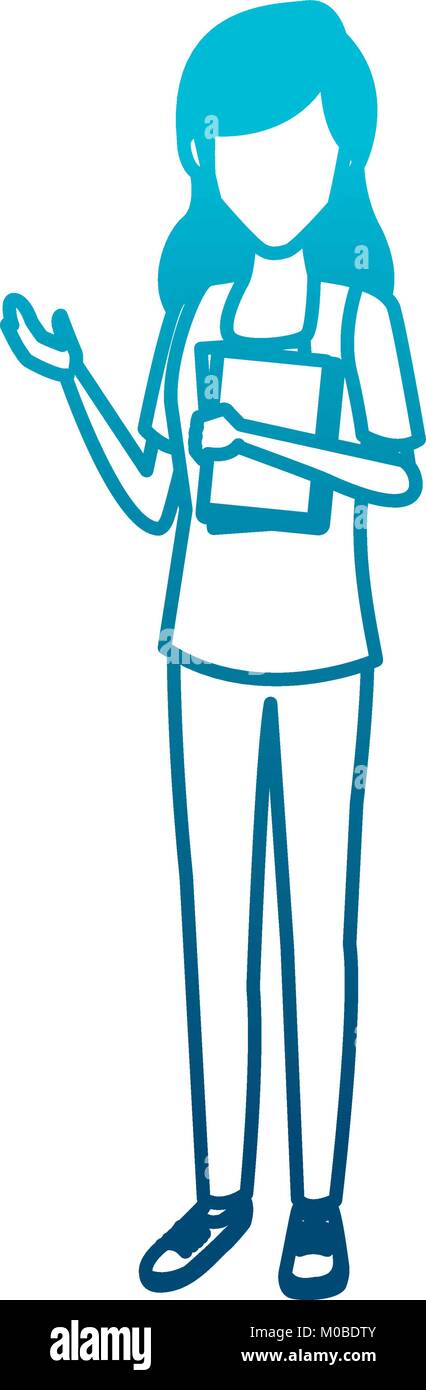 Young woman student cartoon Stock Vector Image & Art - Alamy