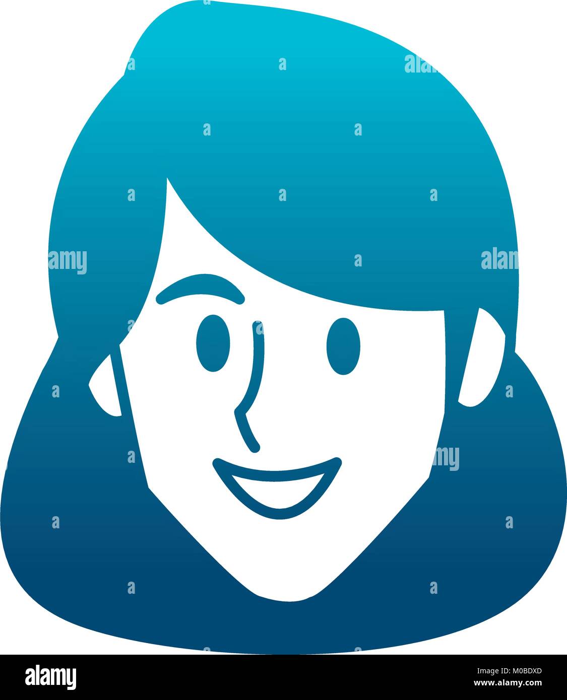 Woman face smiling cartoon Stock Vector Image & Art - Alamy