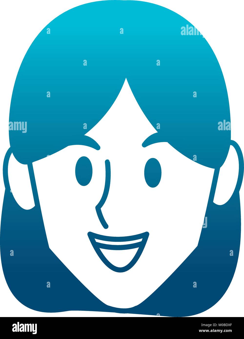 Woman face smiling cartoon Stock Vector Image & Art - Alamy