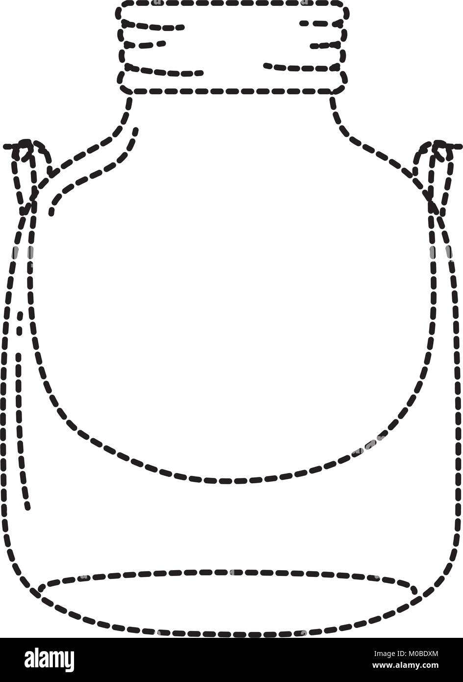 dotted shape small mason glass with wire handle Stock Vector Image ...