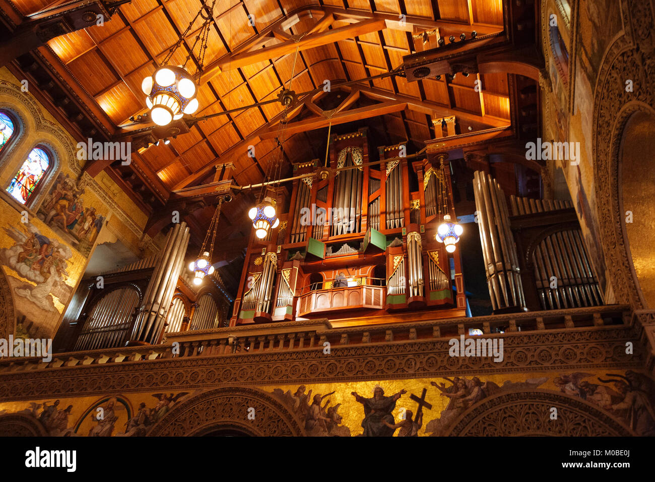 Pipe Organ in Cathedral (Memorial Church, Stanford Stock Photo - Alamy
