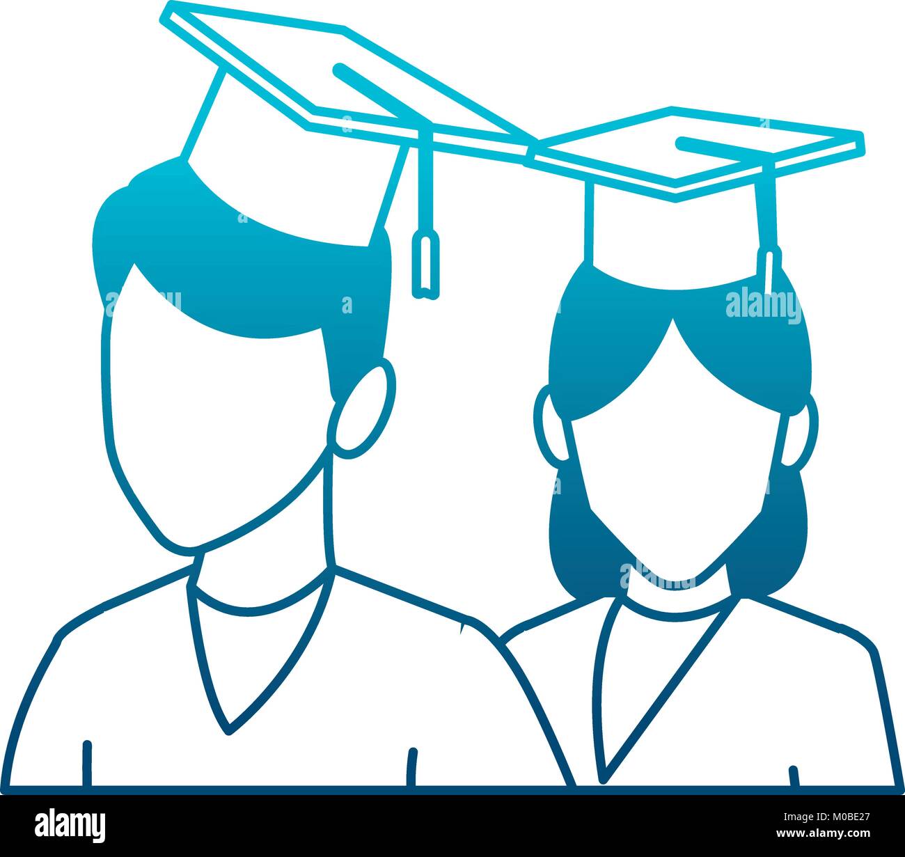 Students in graduation avatar Stock Vector Image & Art - Alamy