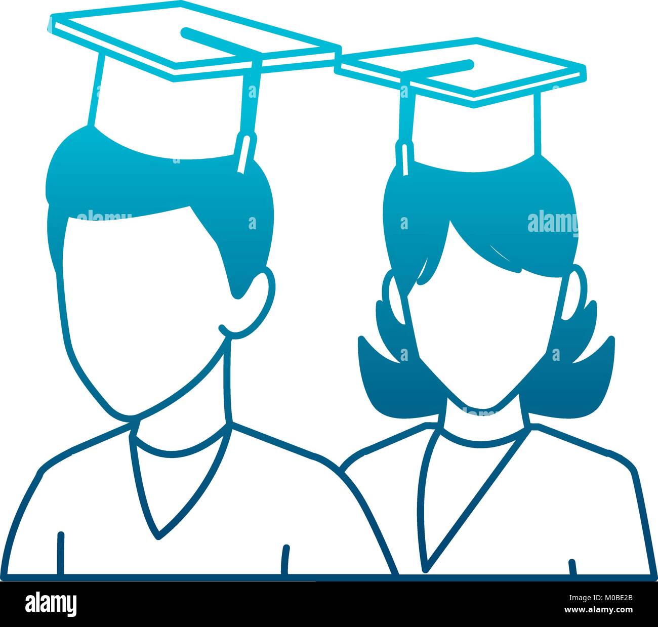 Students in graduation avatar Stock Vector Image & Art - Alamy