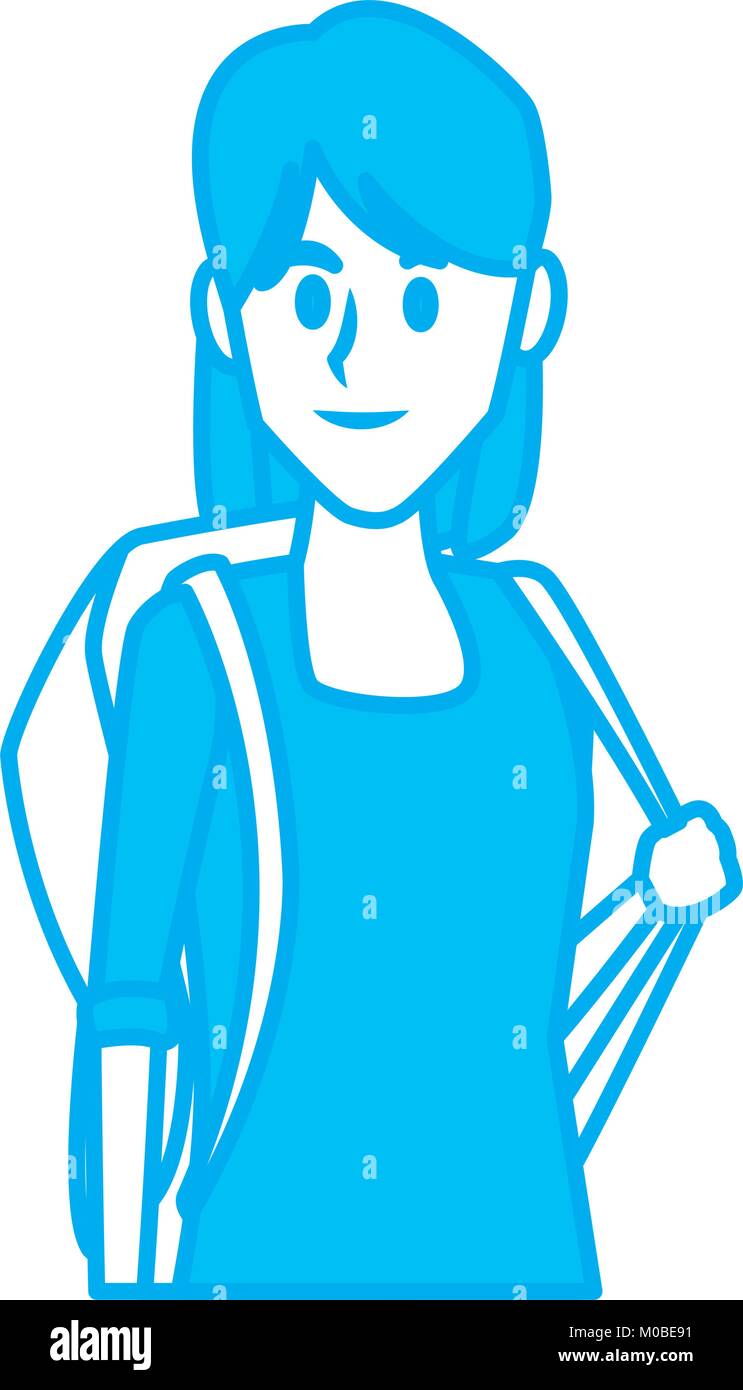 Young woman student cartoon Stock Vector Image & Art - Alamy