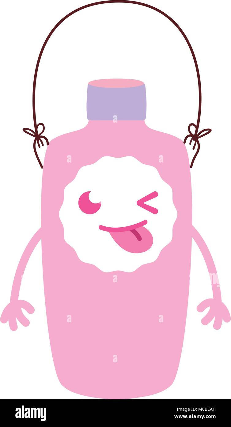 colorful funny mason jar kawaii with arms and wire handle Stock Vector ...