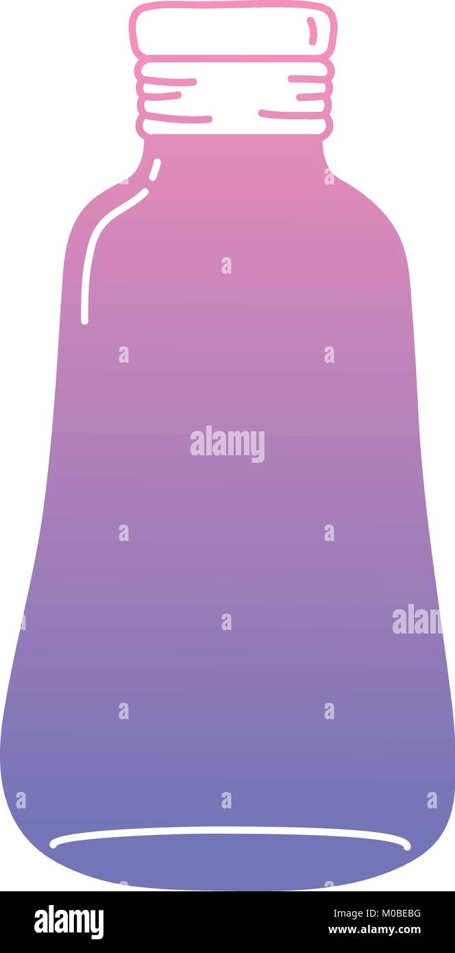 color silhouette long mason jar preserve decoration Stock Vector Image ...