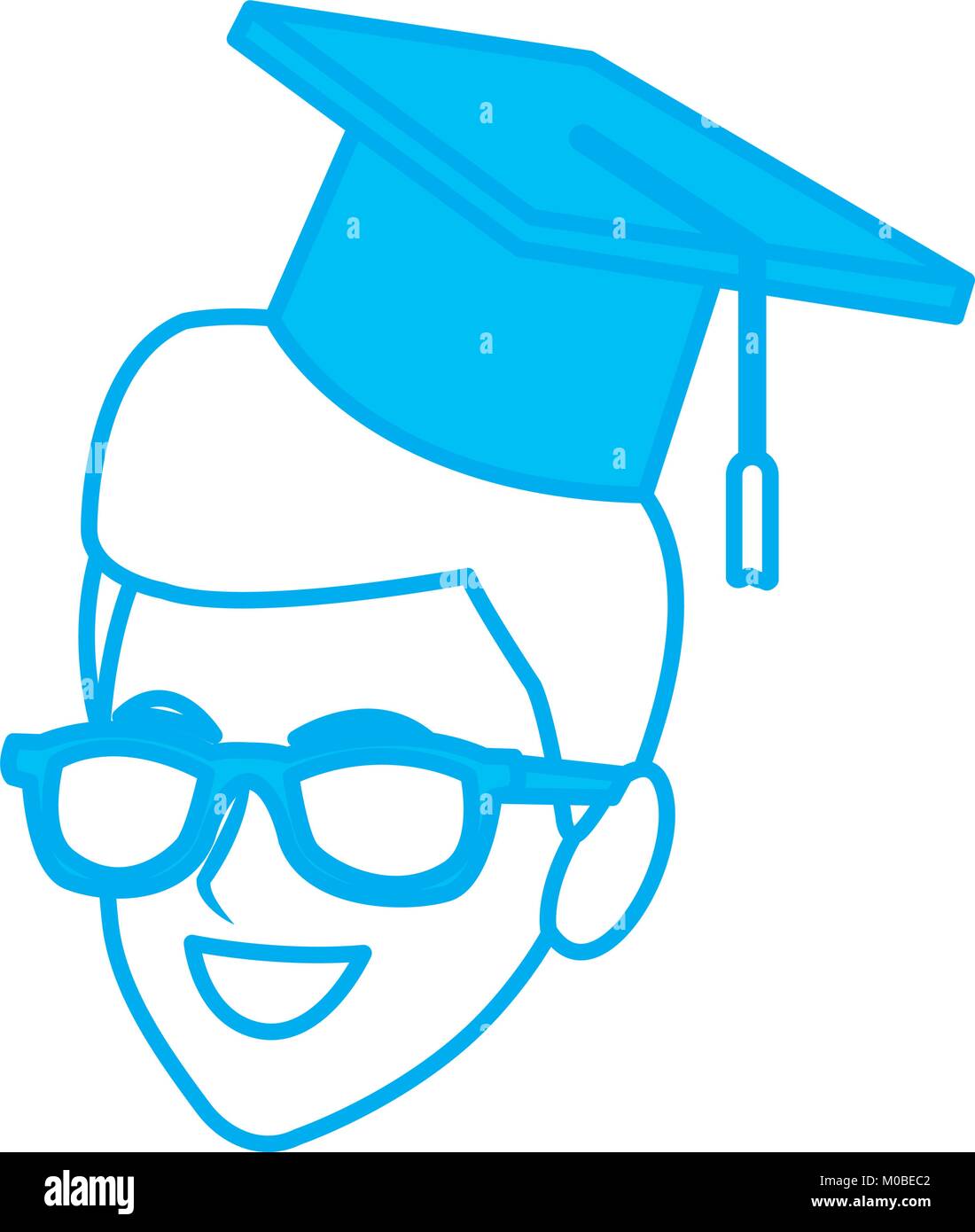 Face graduate graduation Cut Out Stock Images & Pictures - Alamy