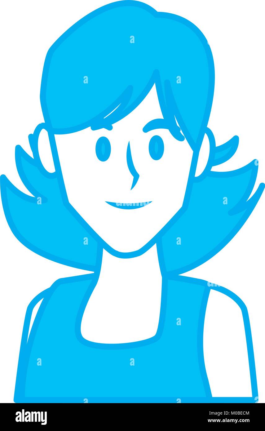 Woman face smiling cartoon Stock Vector Image & Art - Alamy