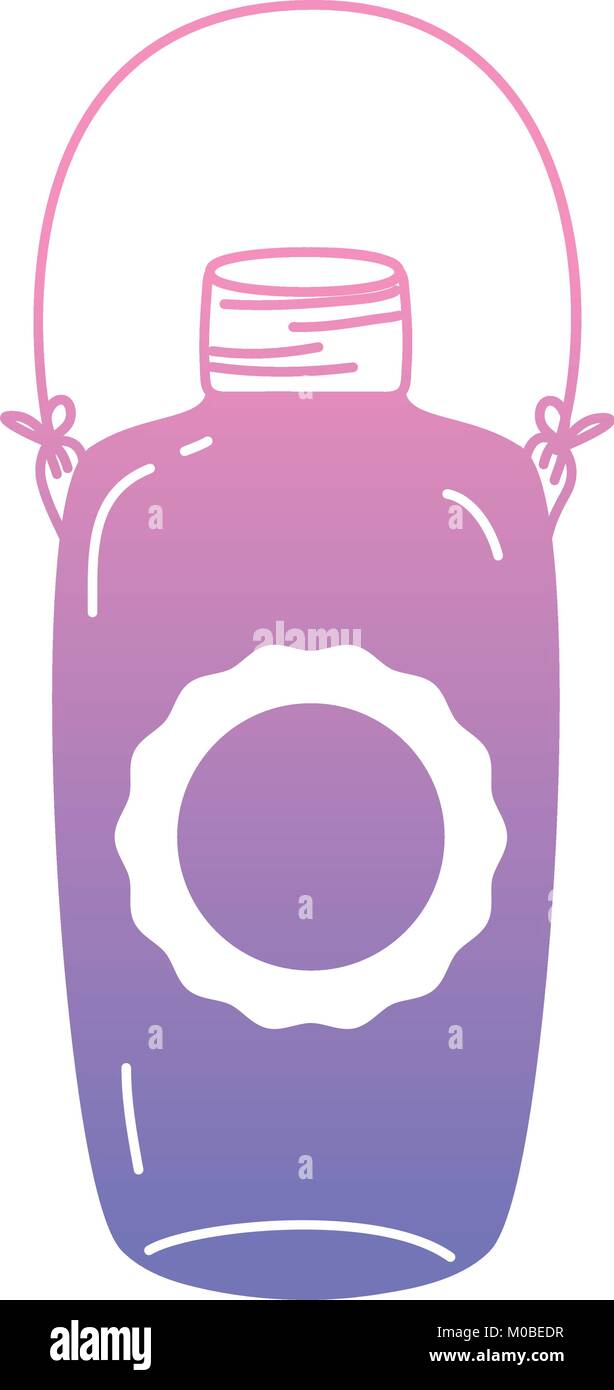 color silhouette long mason jar with sticker and wire handle Stock ...