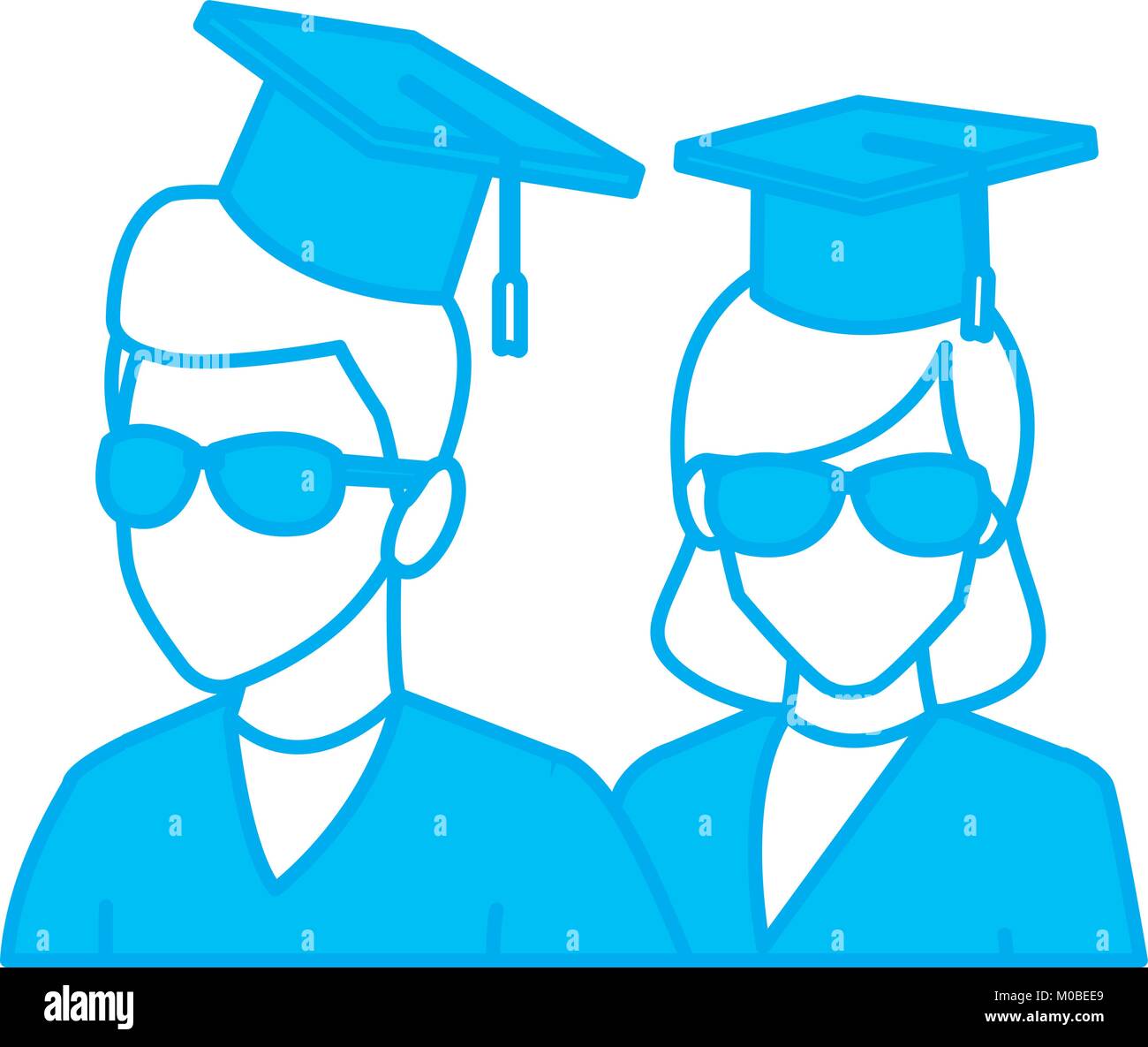 Students in graduation avatar Stock Vector Image & Art - Alamy