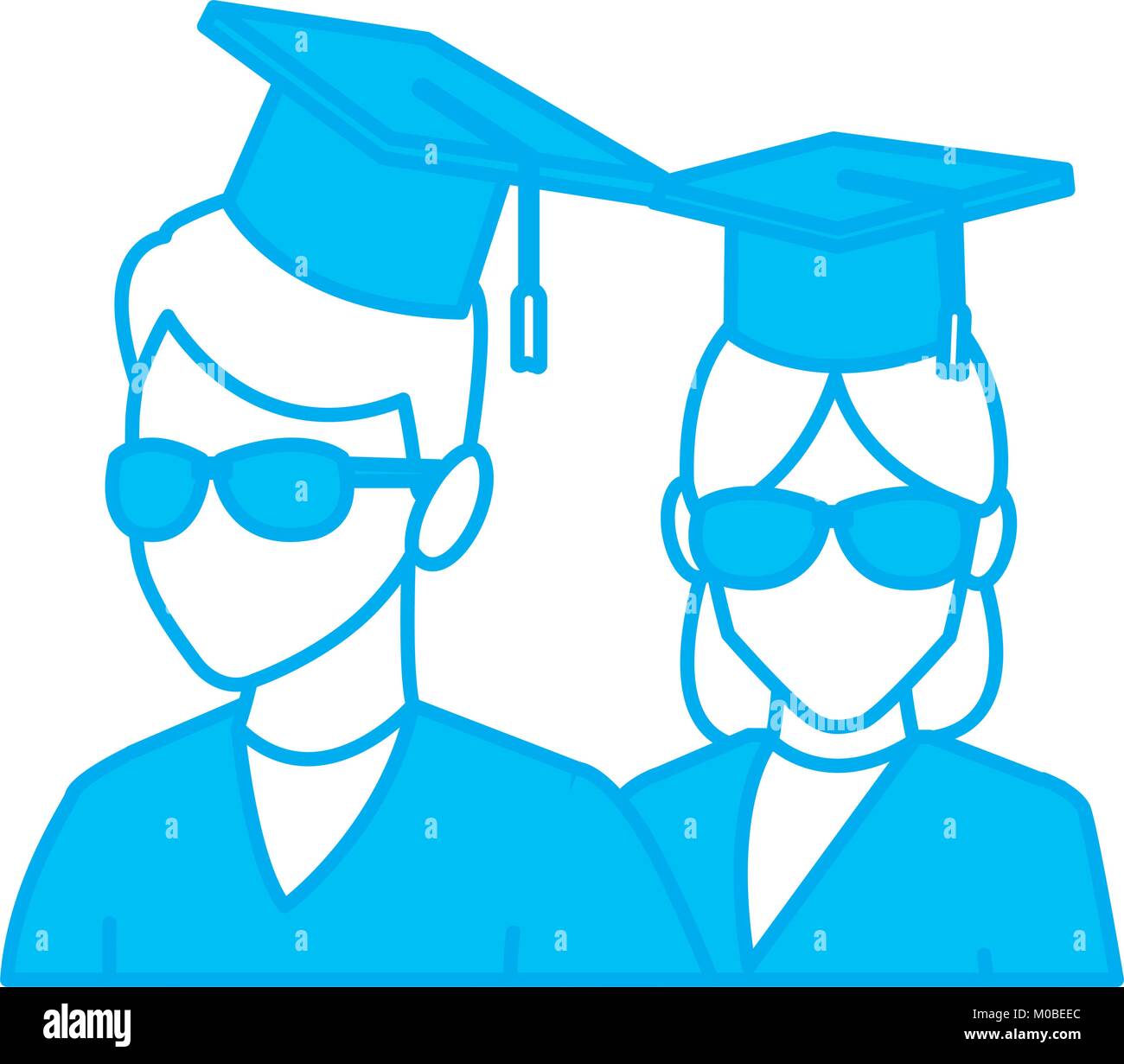 Students in graduation avatar Stock Vector Image & Art - Alamy