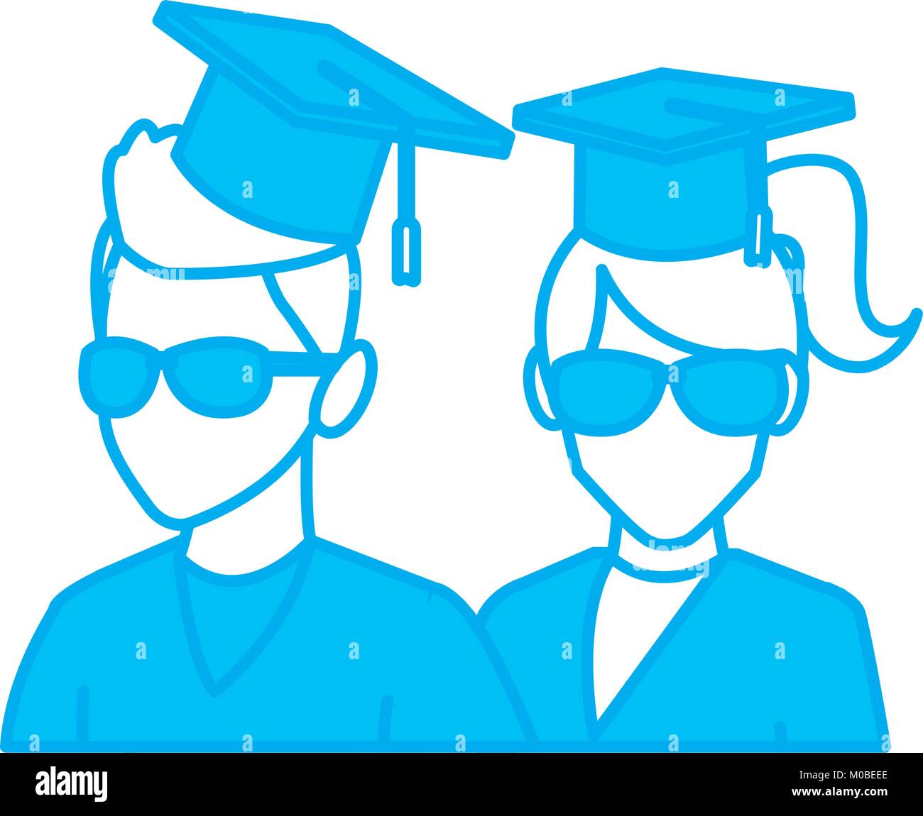 Students in graduation avatar Stock Vector Image & Art - Alamy