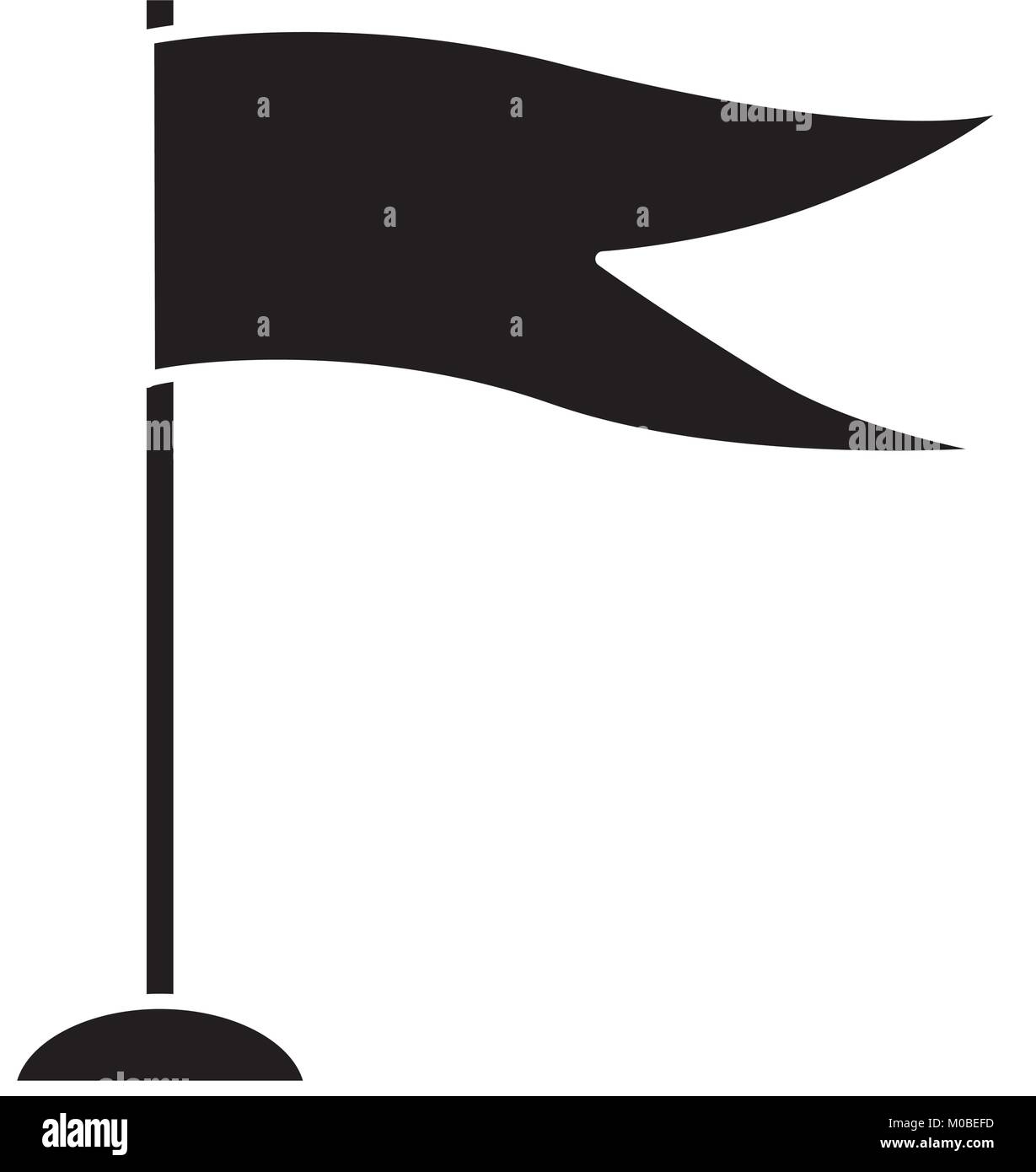 Plain flag and pole Stock Vector Images - Alamy