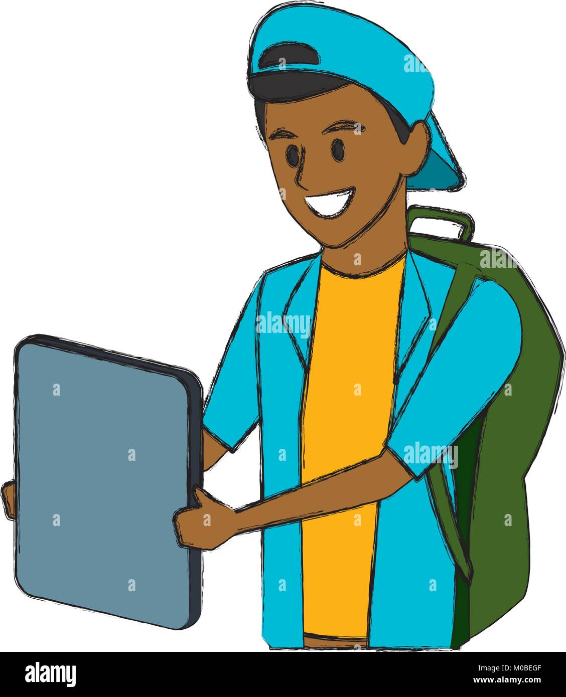 Young man student cartoon Stock Vector Image & Art - Alamy