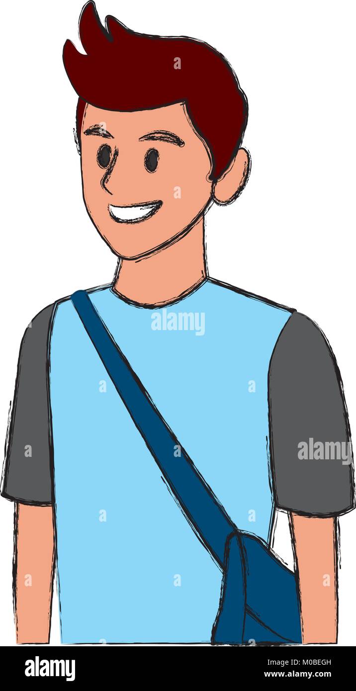 Young man student cartoon Stock Vector Image & Art - Alamy