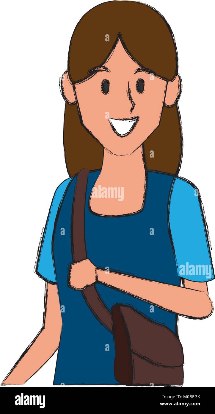 Young woman student cartoon Stock Vector Image & Art - Alamy