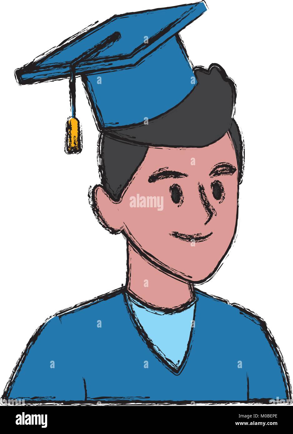 Student man with graduation hat Stock Vector Image & Art - Alamy
