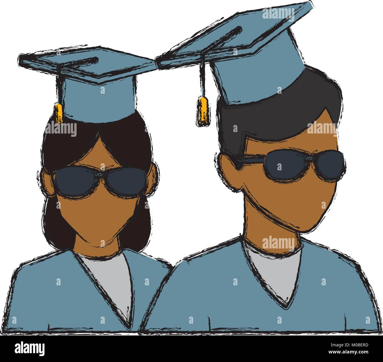 Students in graduation avatar Stock Vector Image & Art - Alamy