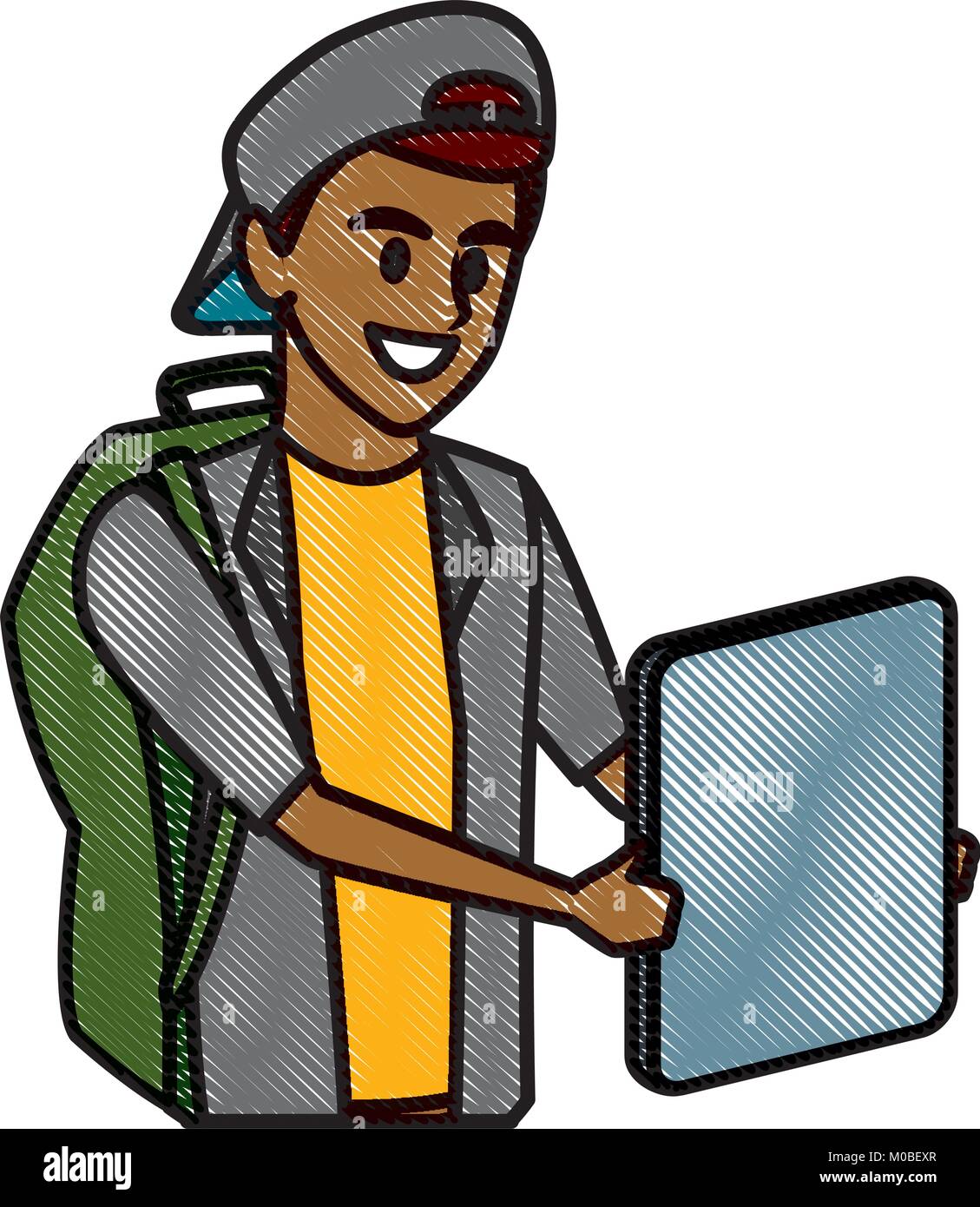 Young man student cartoon Stock Vector Image & Art - Alamy