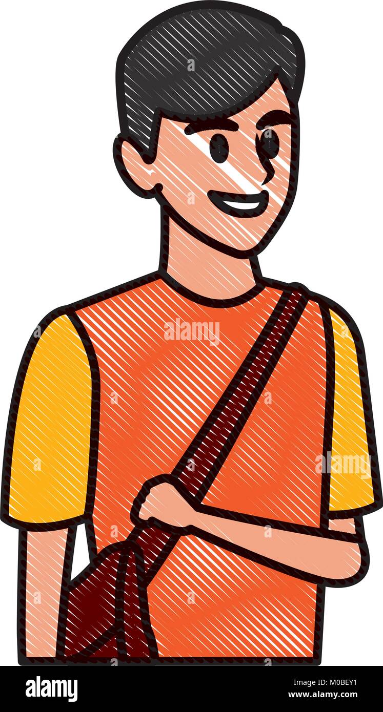 Young man student cartoon Stock Vector Image & Art - Alamy