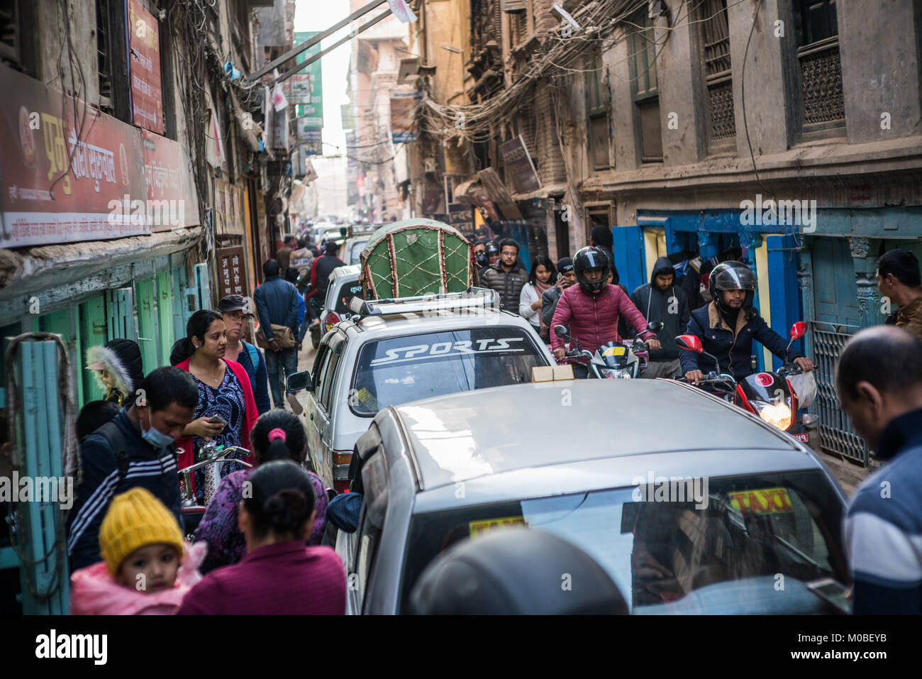 traffic jam, Kathmandu, Nepal, Asia Stock Photo - Alamy
