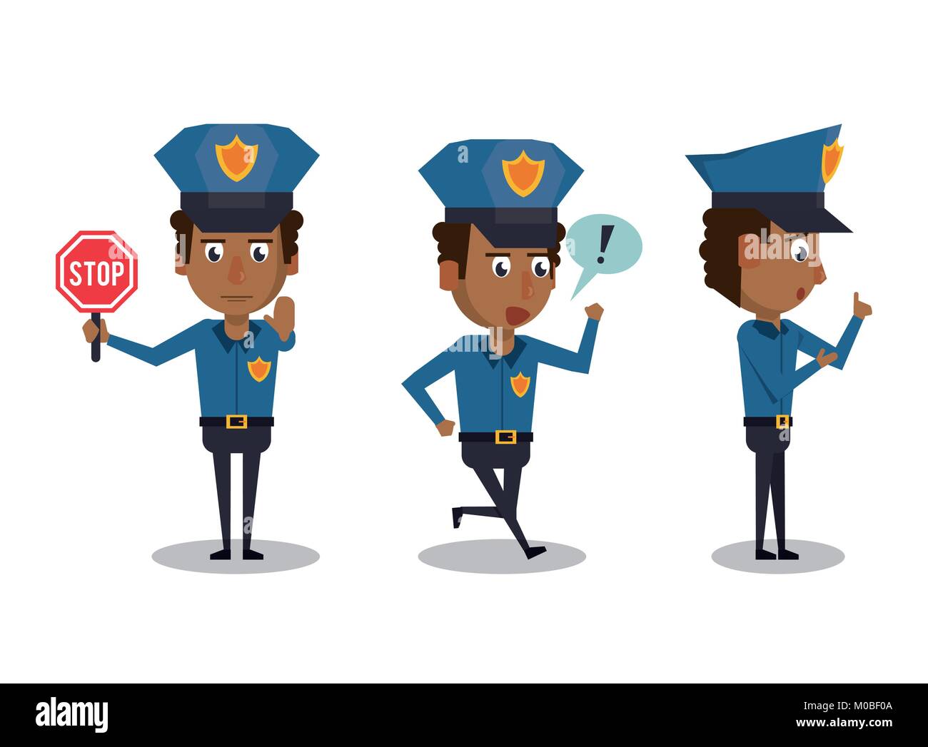 Police patrol stop Stock Vector Images - Alamy