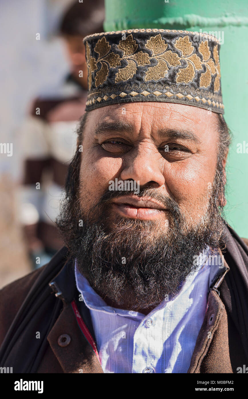 Bearded Muslim portrait, Pushkar, India Stock Photo - Alamy