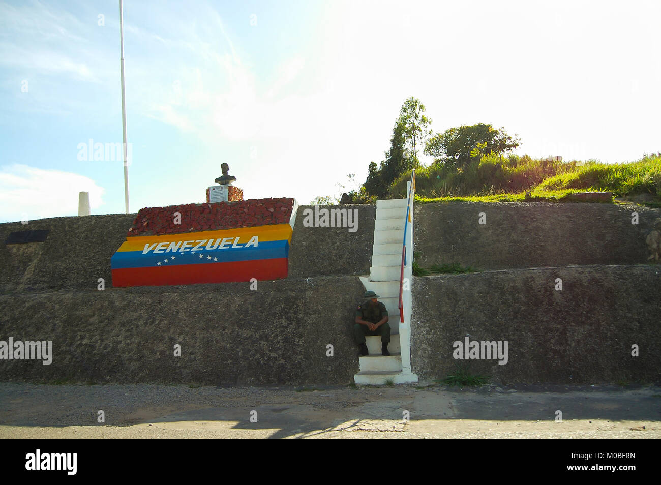 Venezuela & Brazil Political Border Stock Photo - Alamy