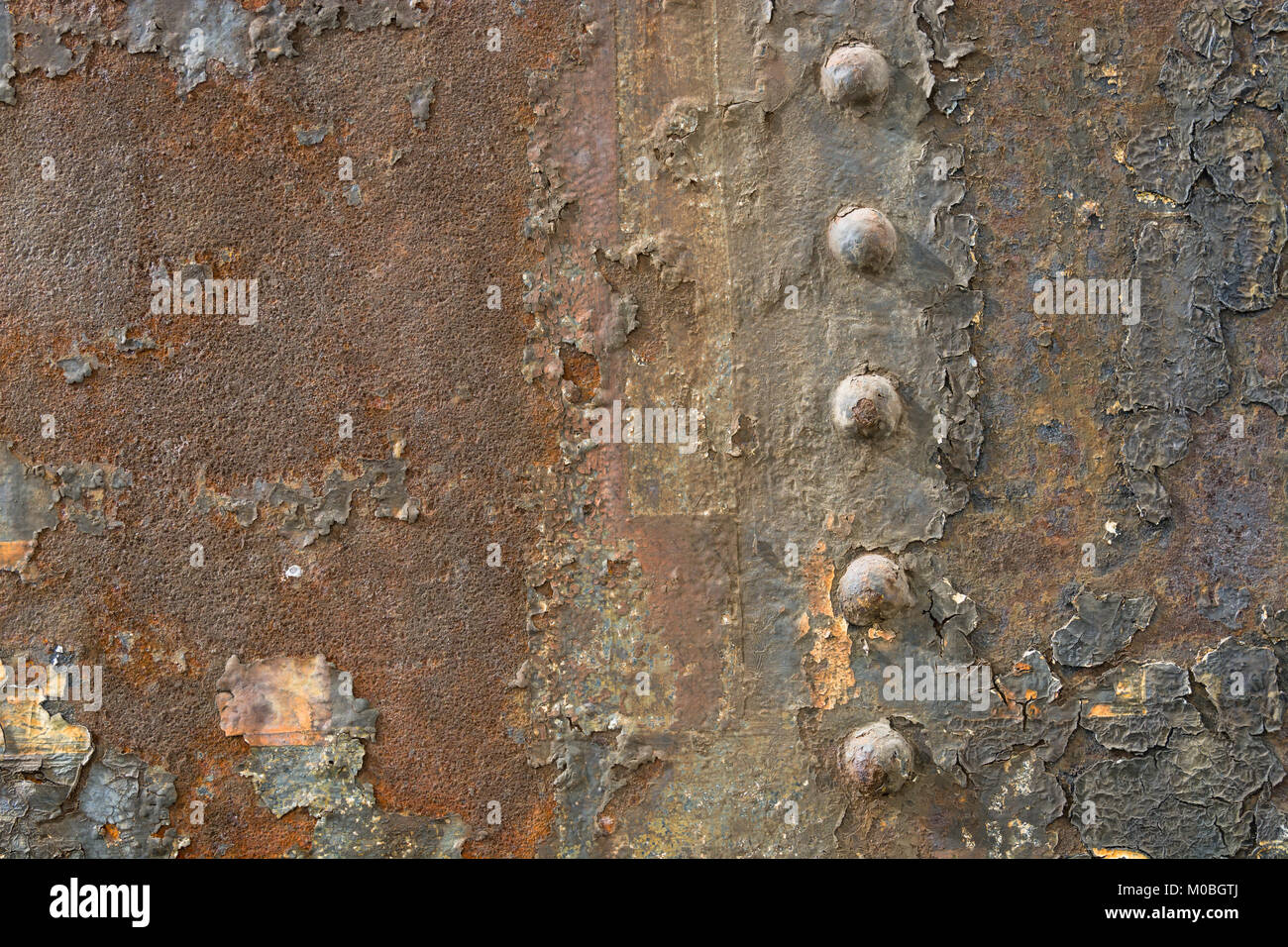 Rust and rivets texture Stock Photo - Alamy