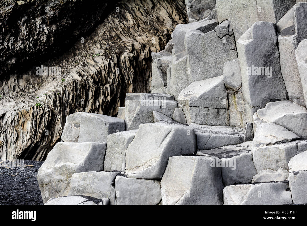 Basalt columns near Vik, Iceland Stock Photo - Alamy