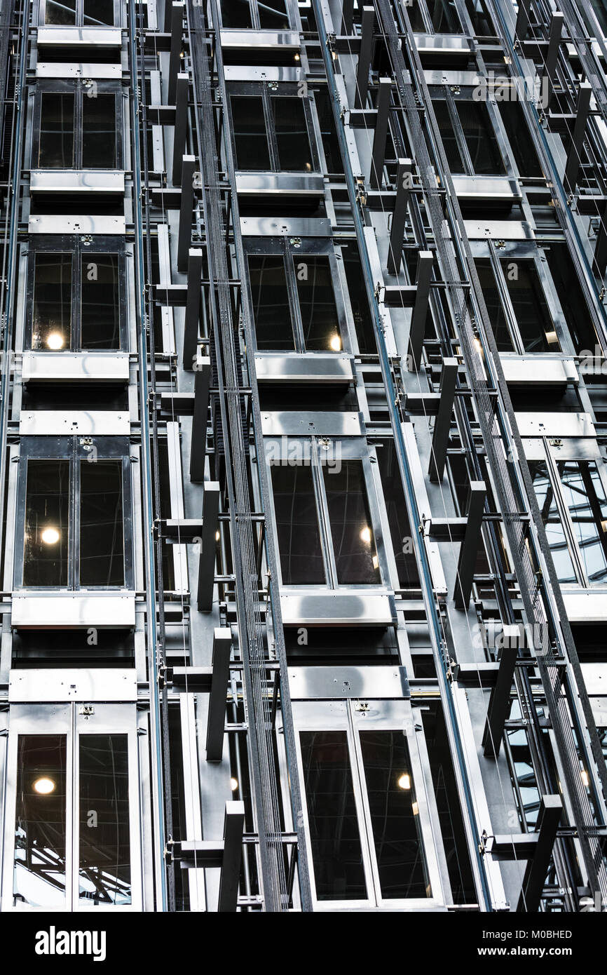 Elevators in the interior of a modern building hi-res stock photography ...