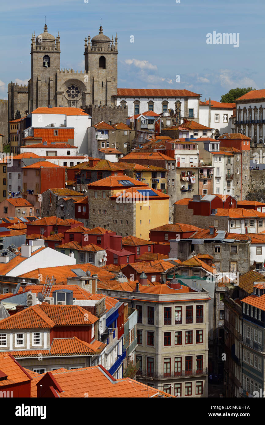 Porto, Portugal - May 08, 2017: Cityscape of historical district ...