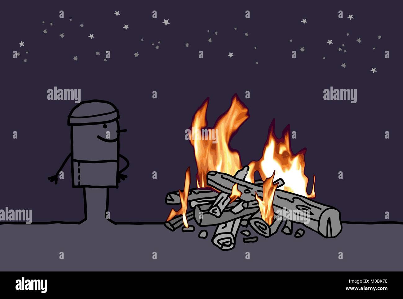 Smiling man outside Stock Vector Images - Alamy