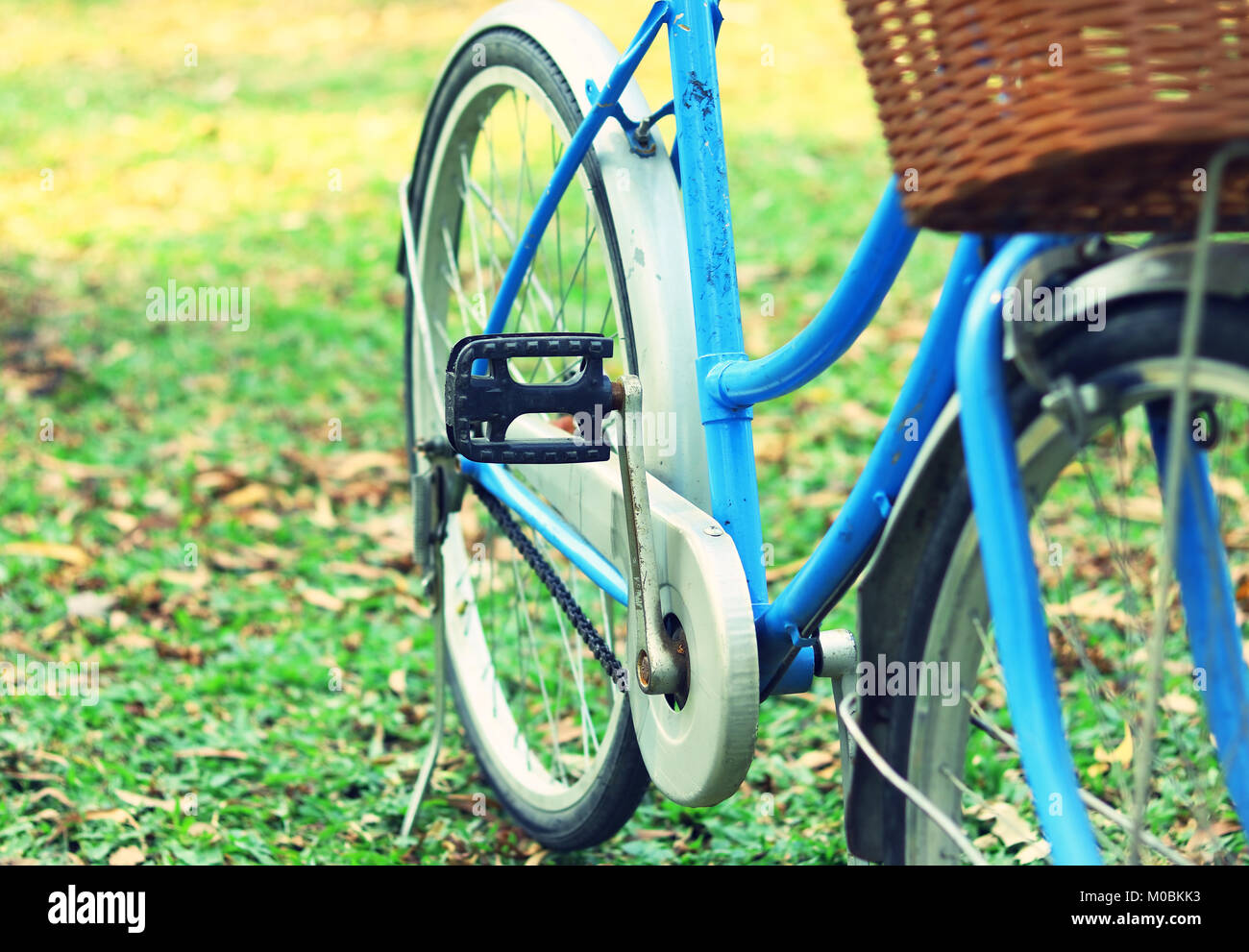 Detail of a Bicycle, in vintage retro tone Stock Photo - Alamy