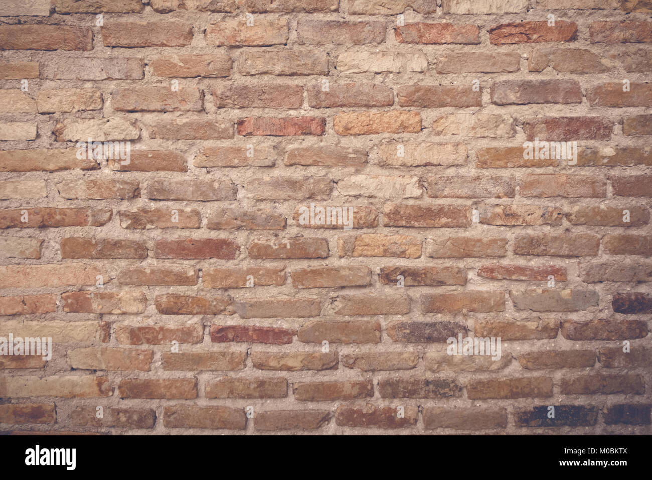Close up vintage old rustic brick wall texture background Stock Photo ...