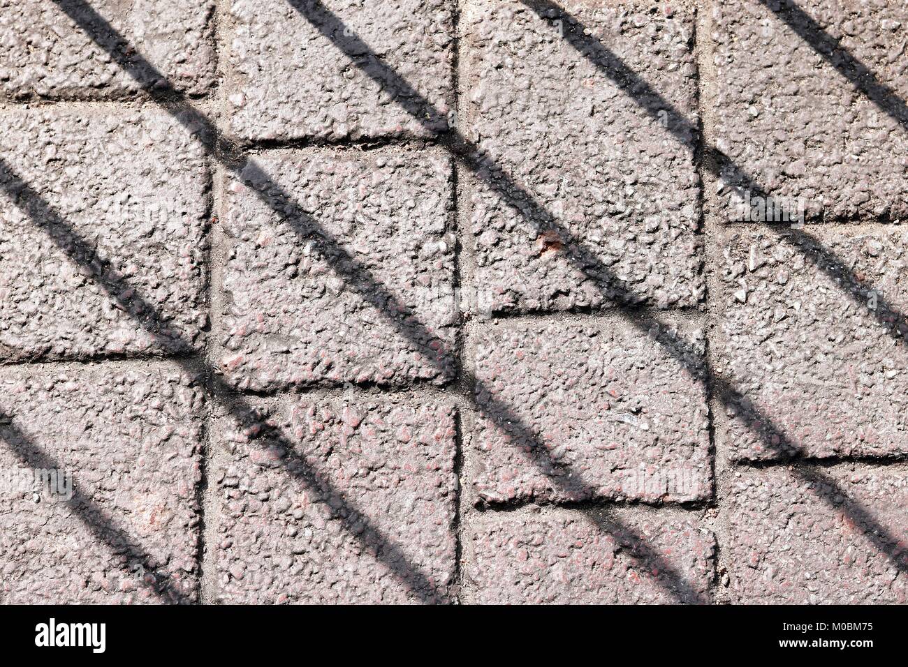 Light and shadow on the brick wall Stock Photo - Alamy