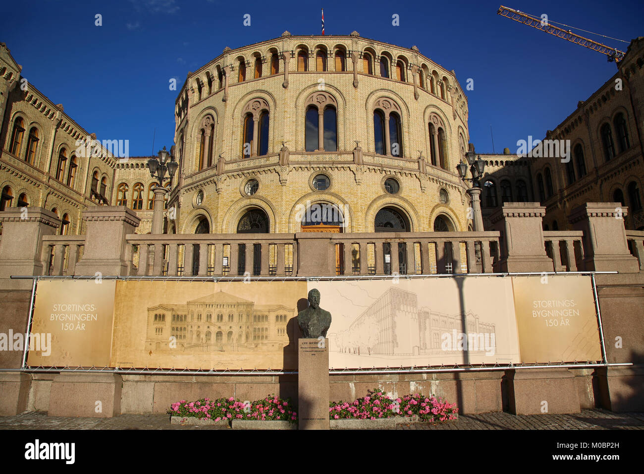 OSLO, NORWAY – AUGUST 17, 2016: Norwegian parliament designed by ...