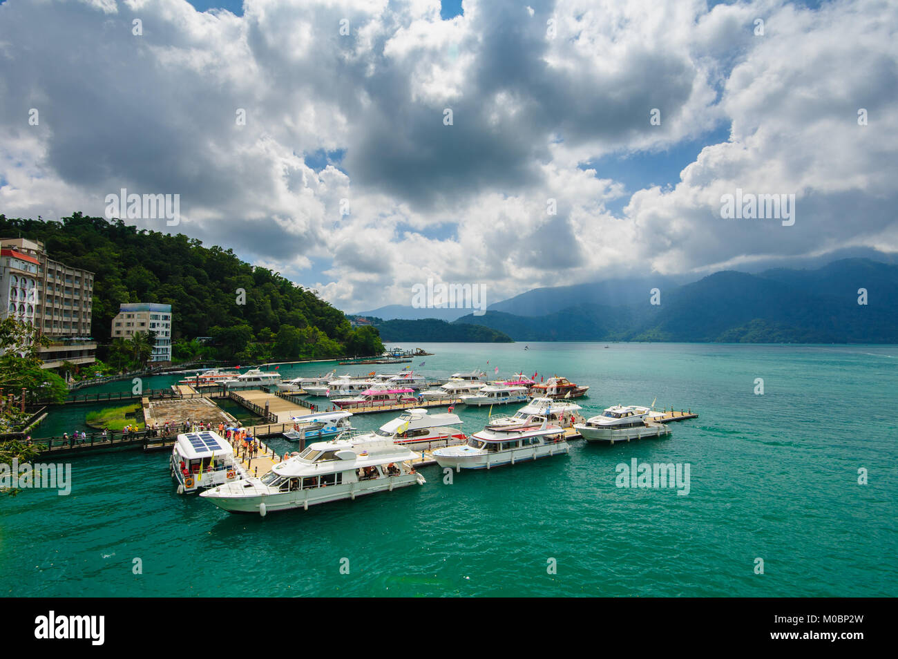 landscape of sun moon lake in nantou, taiwan Stock Photo - Alamy