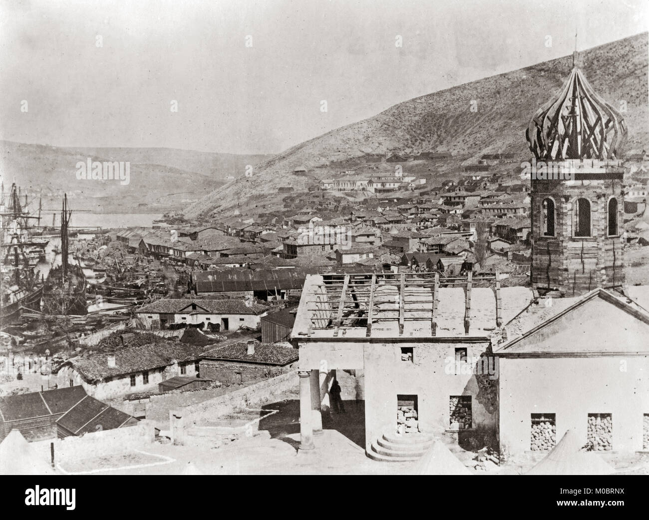 Roger Fenton (1819-1869), Crimean War, the Russian Church and town of ...