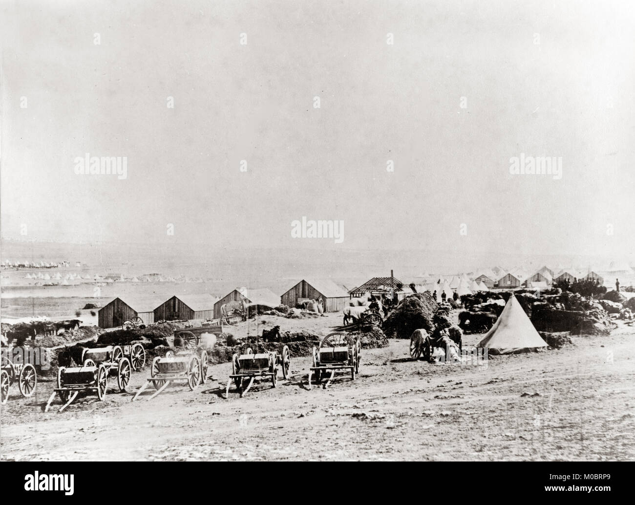 Roger Fenton (1819-1869), Crimean War, artillery wagons, Balaclava in ...