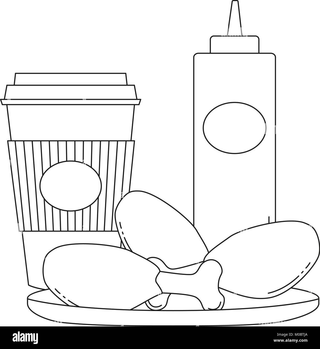 Child fastfood drink Stock Vector Images - Alamy