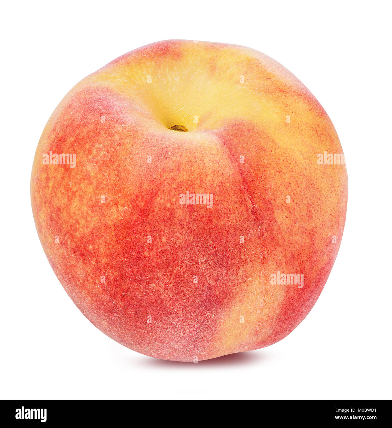Peach isolated on white background Stock Photo - Alamy