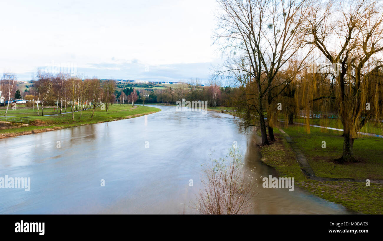 Sauer river, Echternach, Luxembourg Stock Photo - Alamy