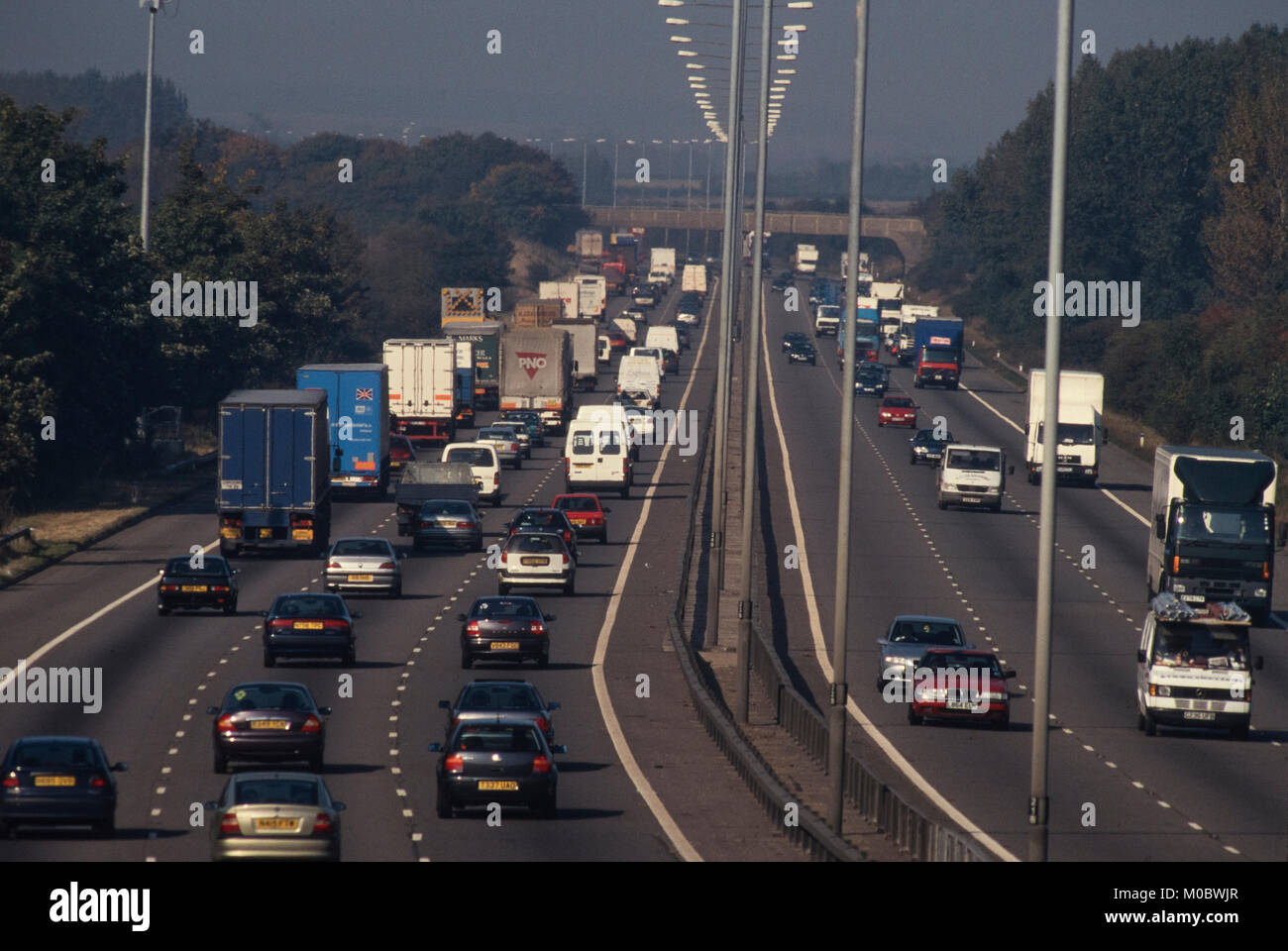 M1 Motorway in Northamptonshire England UK. June 2000 Stock Photo - Alamy